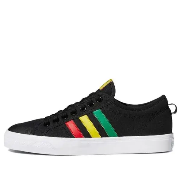 Adidas Nizza Tricolor Stripes Sneakers - Black