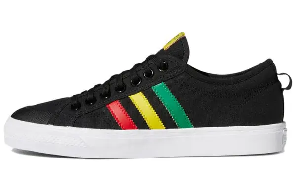 Adidas Nizza Tricolor Stripes Sneakers - Black