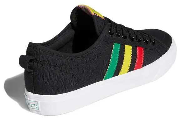 Adidas Nizza Tricolor Stripes Sneakers - Black