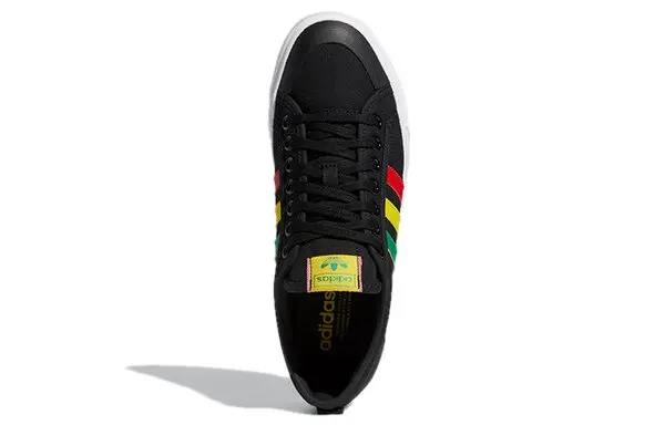 Adidas Nizza Tricolor Stripes Sneakers - Black