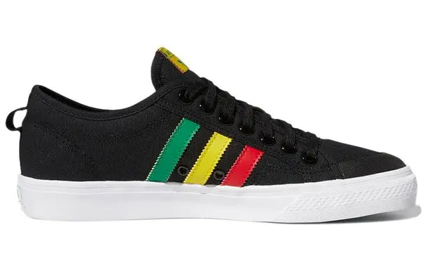 Adidas Nizza Tricolor Stripes Sneakers - Black