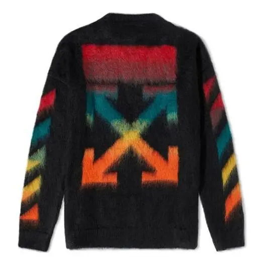 Off-White Classic Arrow Logo Pullover Knit - Black