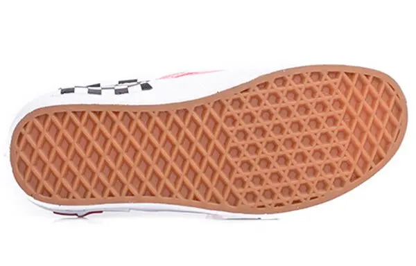 VANS Slip-on Sneakers With Checkerboard Detailing - Pink