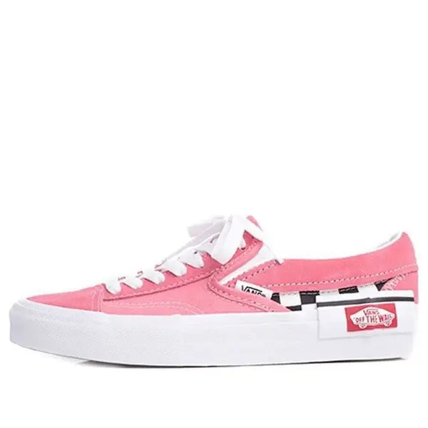 VANS Slip-on Sneakers With Checkerboard Detailing - Pink