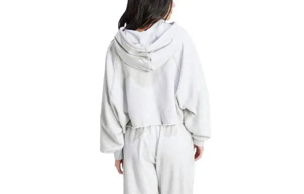 Adidas Originals Cropped Hoodie - White