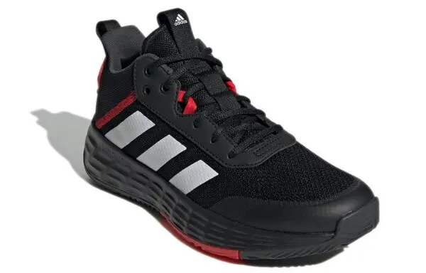 Adidas Own The Game Mid Top Sneakers - Black/white/red