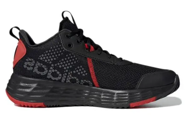 Adidas Own The Game Mid Top Sneakers - Black/white/red