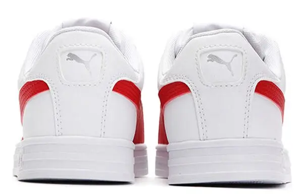 PUMA Smash Vulc V3 Lo Sneakers - White/red