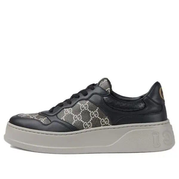 Gucci Gg Supreme Canvas Sneakers - Black/grey