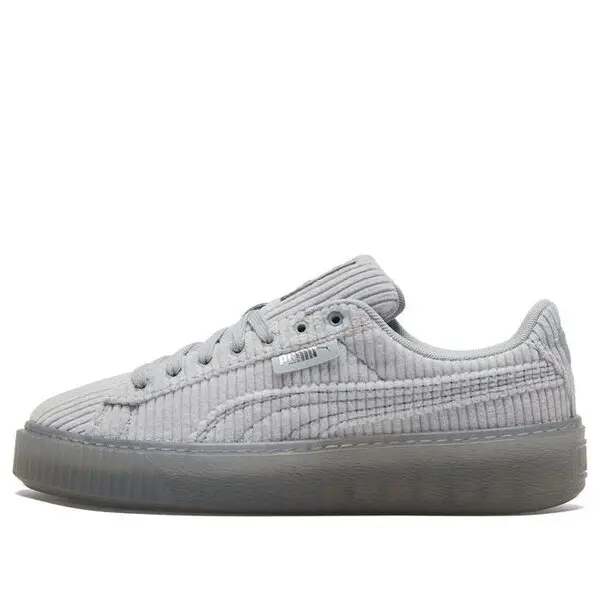PUMA Basket Platform Strap Sneakers - Grey