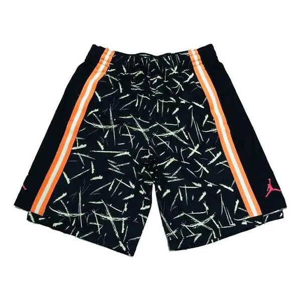 JORDAN Air Splash Ink Graffiti Knit Basketball Shorts - Black