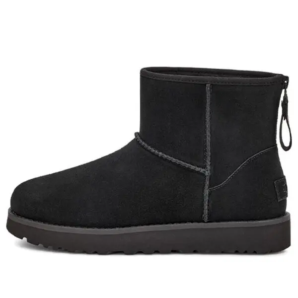 UGG Classic Mini Logo Zip Boots - Black