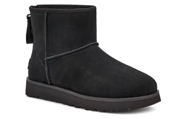 UGG Classic Mini Logo Zip Boots - Black