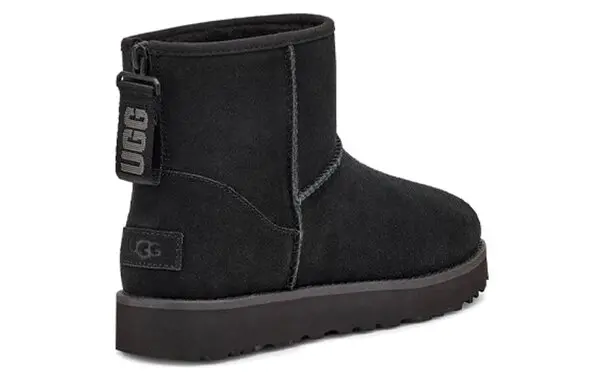 UGG Classic Mini Logo Zip Boots - Black