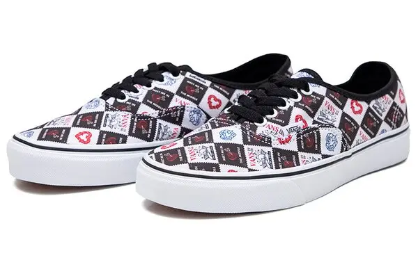VANS Lace-up Low Top Sneakers With Graphic Print