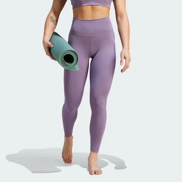 Adidas Aeroready Cropped Leggings - Purple