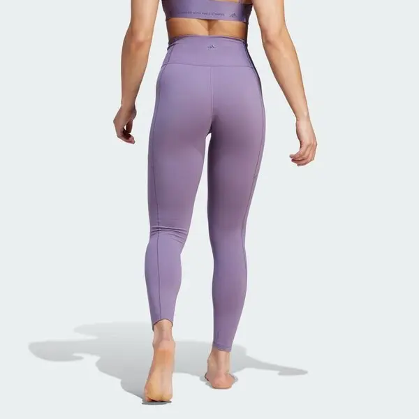 Adidas Aeroready Cropped Leggings - Purple