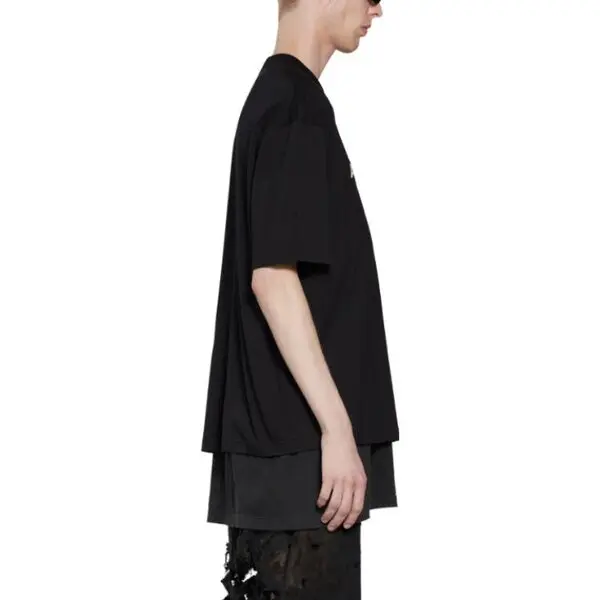 Balenciaga Mirror Logo T-shirt - Black
