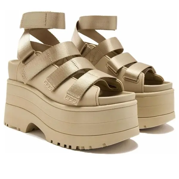 UGG Goldenrise Platform Sandals - Mustard Seed