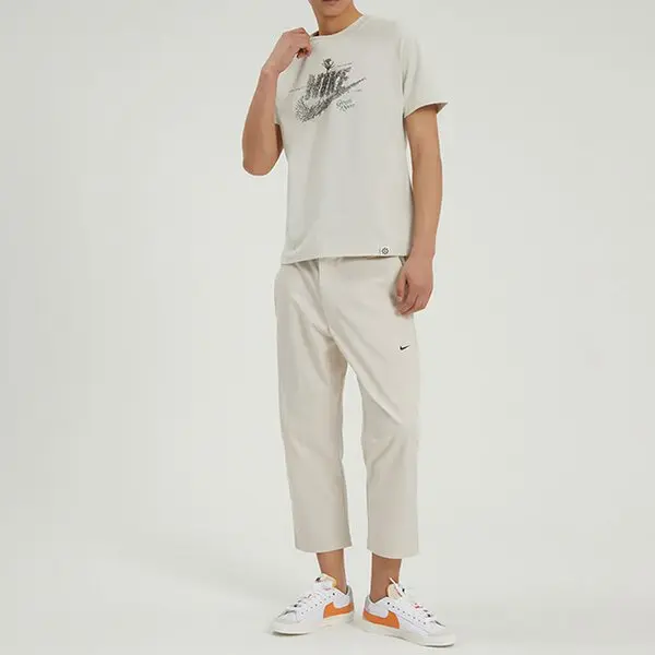 Nike Solid Color Straight Slim Fit Woven Casual Long Pants