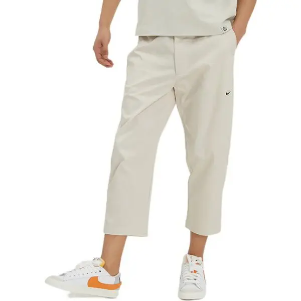 Nike Solid Color Straight Slim Fit Woven Casual Long Pants