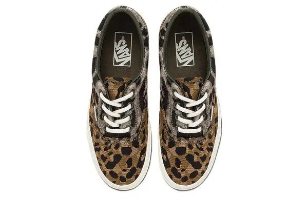 VANS Era Low Top Sneakers With Leopard Print - Yellow/black