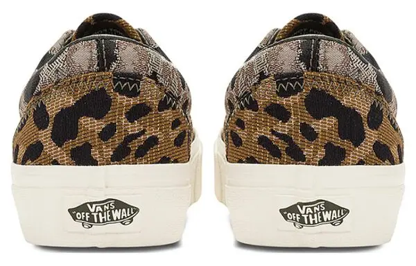 VANS Era Low Top Sneakers With Leopard Print - Yellow/black