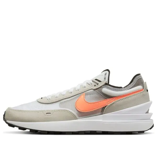 Nike Waffle One "white Orange Trance" Sneakers - White/orange