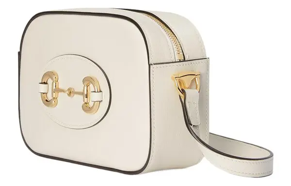 Gucci Horsebit 1955 Small Shoulder Bag - White
