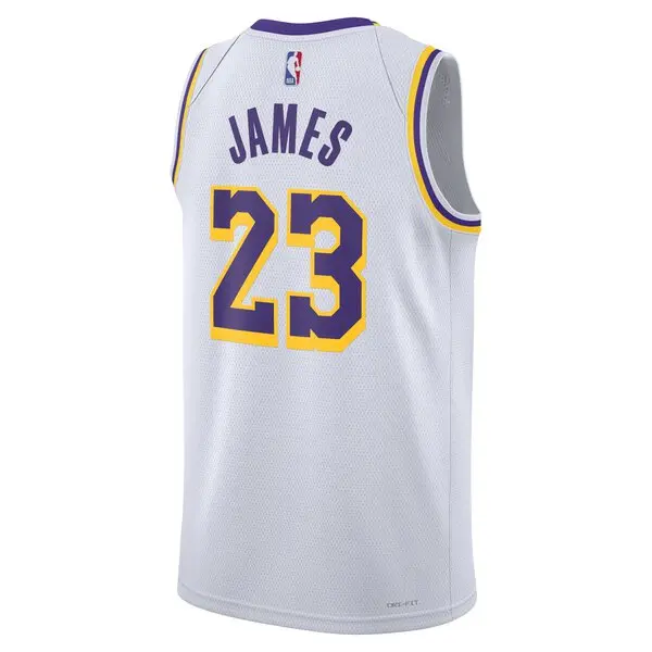 Nike Nba Lebron James Los Angeles Lakers 2022/23 Association Edition Swingman Jersey #23 - White