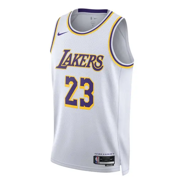 Nike Nba Lebron James Los Angeles Lakers Association Edition Swingman Jersey #23 - White