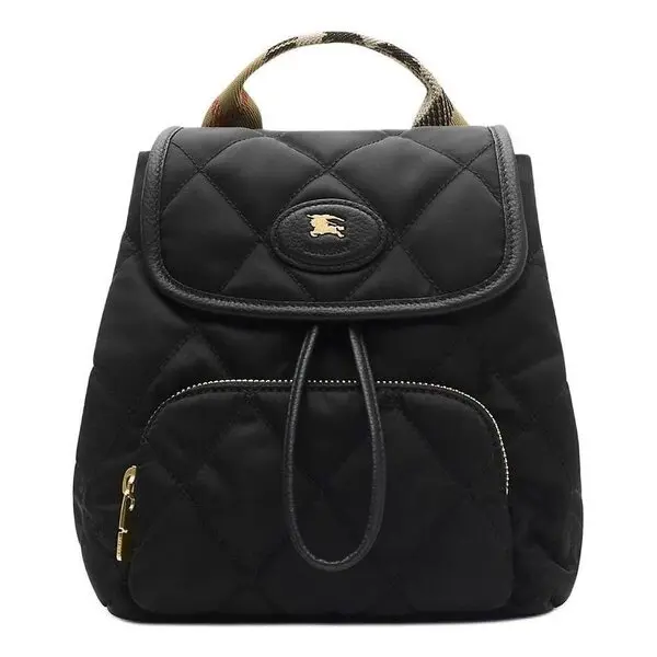 Burberry 26 Mini Horseshoe Backpack - Black