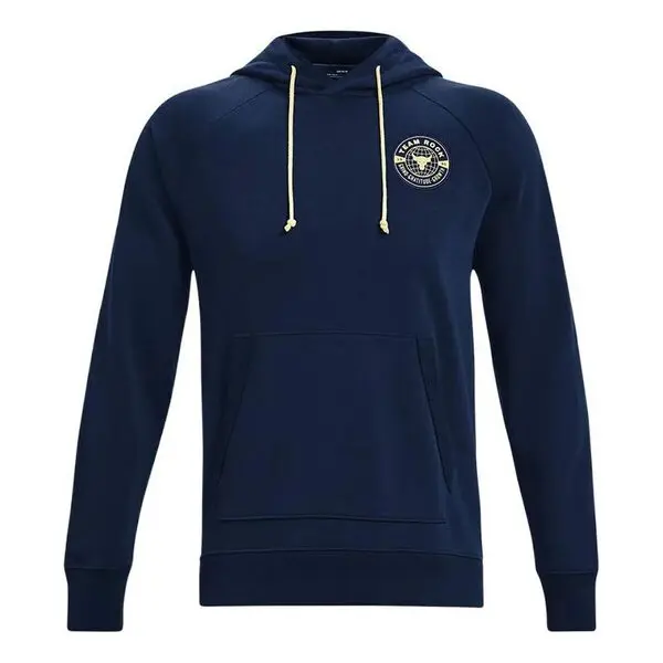 Under Armour Project Rock Heavyweight Terry Hoodie - Blue