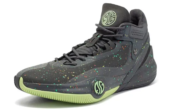 361 DEGREES Ag3 Aaron Gordon "night Exercise" High Top Sneakers - Green/dark Green