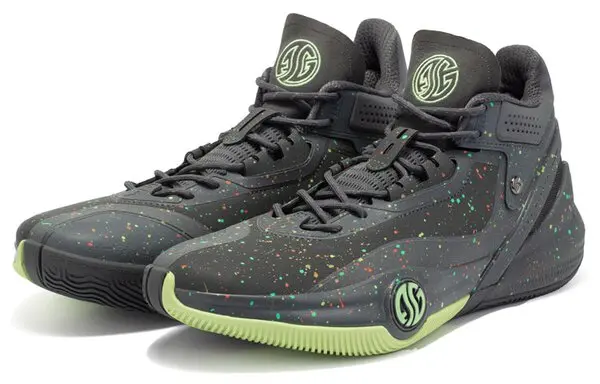 361 DEGREES Ag3 Aaron Gordon "night Exercise" High Top Sneakers - Green/dark Green