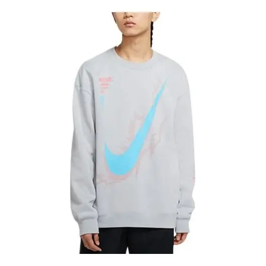 Nike X Lpl Crossover Knit Round Neck Pullover - Grey