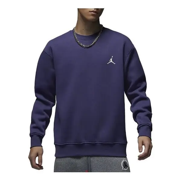 JORDAN Air Flight Mvp Graphic Fleece Crewneck Sweatshirt - Blue