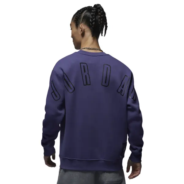 JORDAN Air Flight Mvp Graphic Fleece Crewneck Sweatshirt - Blue