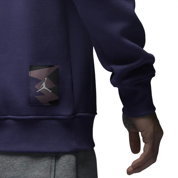 JORDAN Air Flight Mvp Graphic Fleece Crewneck Sweatshirt - Blue