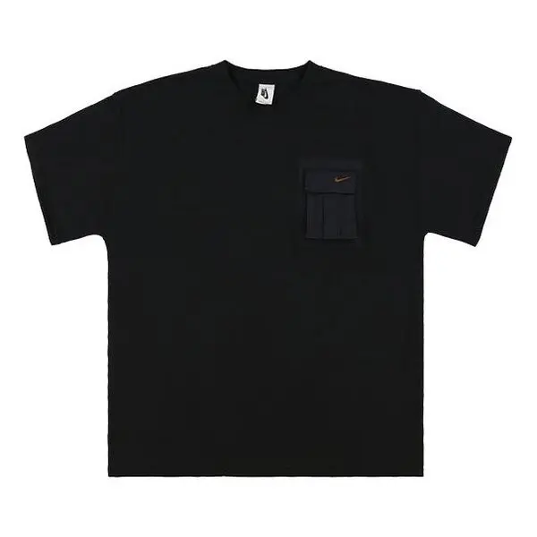 Nike X Travis Scott Cactus Jack Embroidered Logo Pocket T-shirt - Black