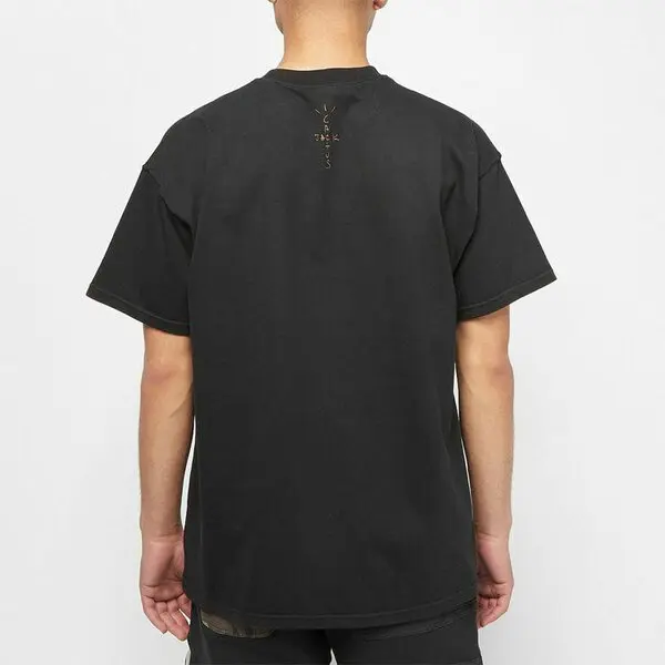 Nike X Travis Scott Cactus Jack Embroidered Logo Pocket T-shirt - Black