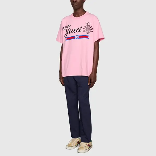 Gucci Pineapple Cotton T-shirt