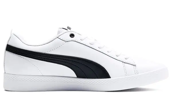 PUMA Smash V2 Leather Sneakers - White/black
