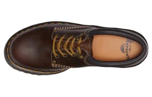 Dr. Martens 8053 Arc Crazy Horse Leather Platform Shoes - Dark Brown