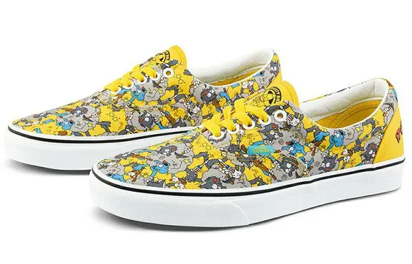 VANS The Simpsons X Era 'itchy & Scratchy' Low Top Sneakers - Yellow