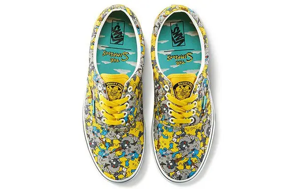 VANS The Simpsons X Era 'itchy & Scratchy' Low Top Sneakers - Yellow