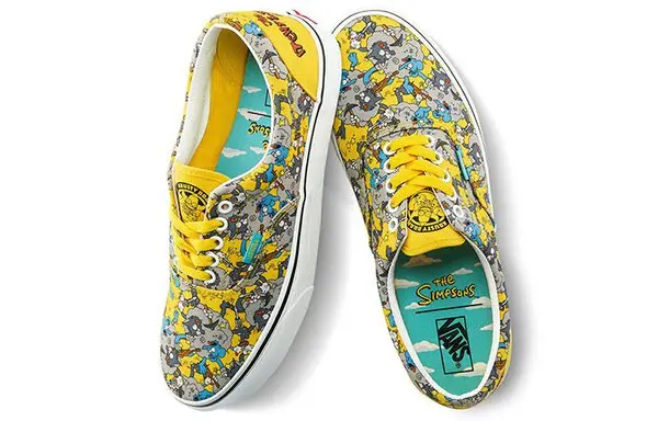 VANS The Simpsons X Era 'itchy & Scratchy' Low Top Sneakers - Yellow