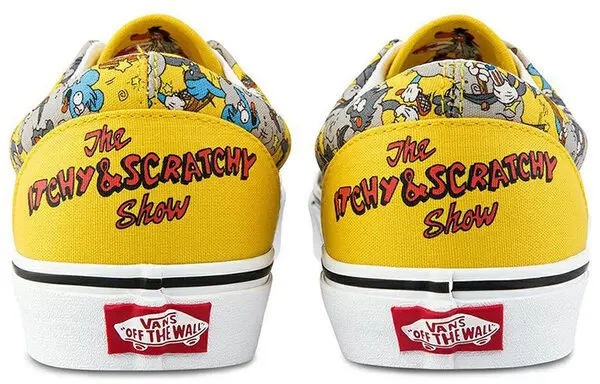 VANS The Simpsons X Era 'itchy & Scratchy' Low Top Sneakers - Yellow