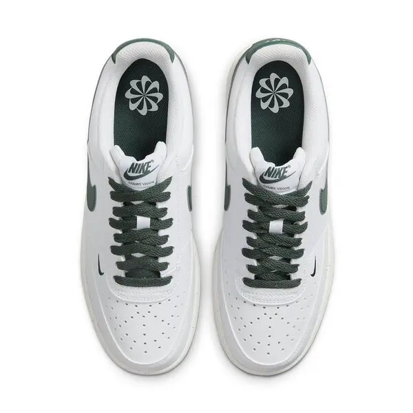 Nike Court Vision Low Next Nature Sneakers - White/green