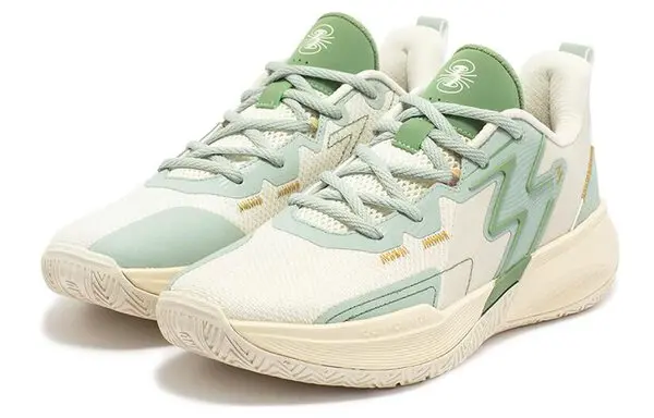 361 DEGREES Big3 Team Athletic Sneakers - Beige/green